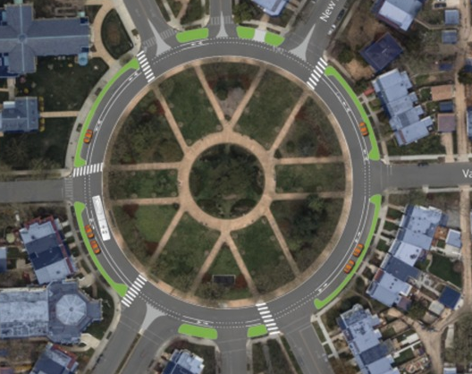 DC Traffic Circle Gets One-Week Makeover to Test Out Traffic Calming ...