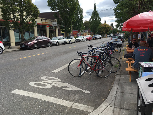 Fix Bike "Clutter" -- Put a Bike Corral on Every Block — Streetsblog USA