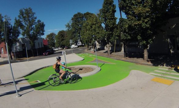 Check Out Portland's New Bike Traffic Circle — Streetsblog USA