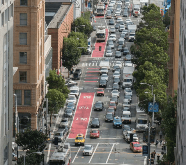 The Magic of Red Painted Bus Lanes — Streetsblog USA