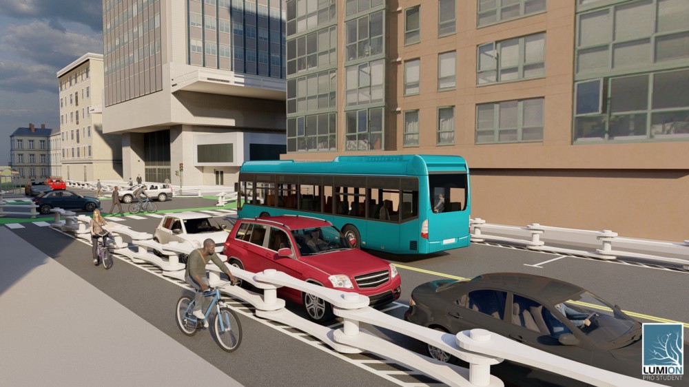 Protected Bike Lanes that Any City Can Afford — Streetsblog USA
