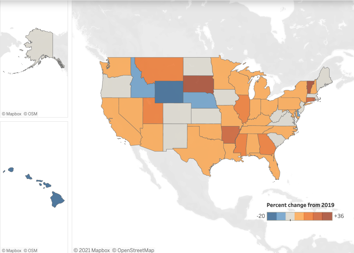 REPORT: Increase in Death Rate in 2020 Highest One-Year Spike in Almost ...