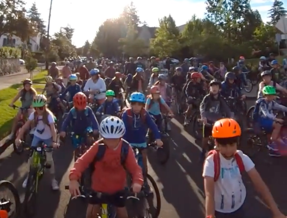 Epic 150-Kid 'Bike Bus' Shows America a Better Way to Get to School ...