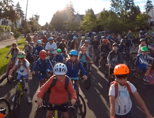Epic 150-Kid 'Bike Bus' Shows America a Better Way to Get to School ...